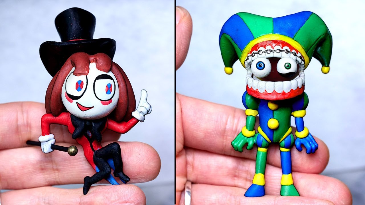 Making THE AMAZING DIGITAL CIRCUS: PILOT Swap AU Sculptures - Caine ...