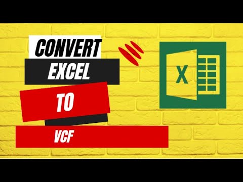 How to Convert Excel to .vcf file Directly | csv to vcf | Excel to vcf converter - YouTube