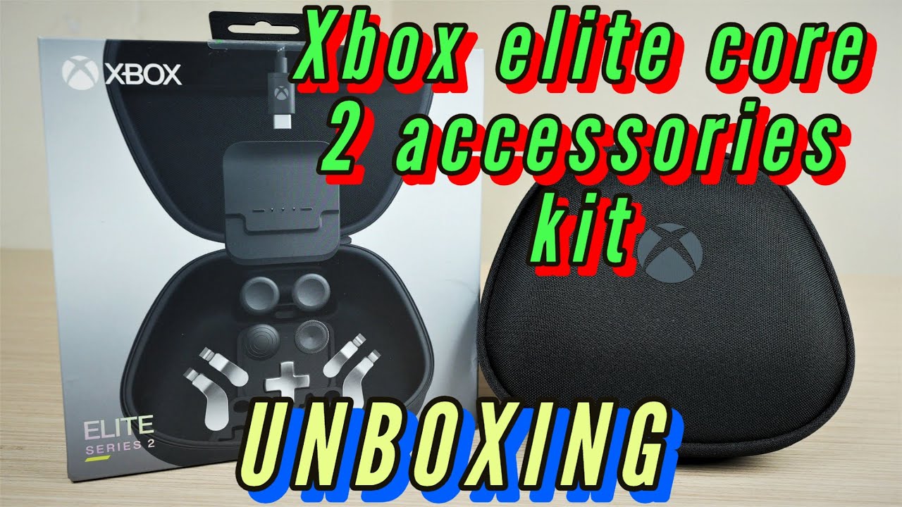 Unboxing Xbox elite core 2 controller accessories kit - YouTube