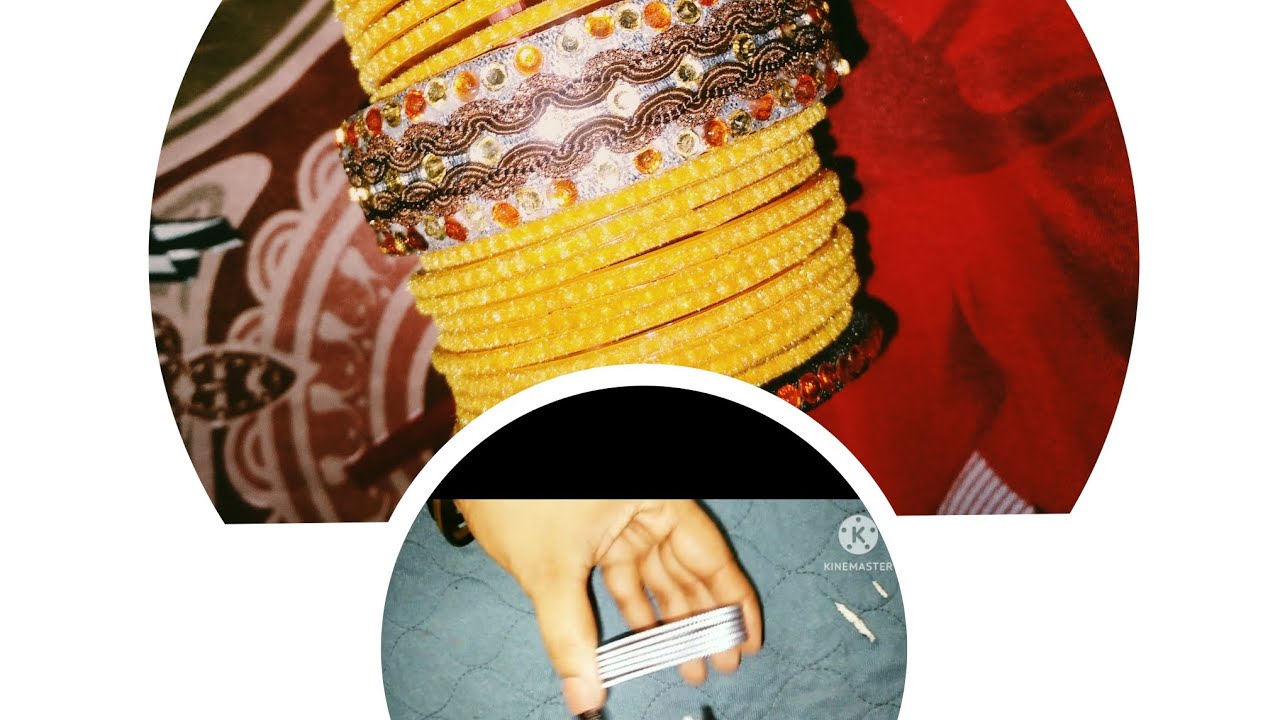 chuddi se kde kaise bnaye #diy bangles #craft - YouTube