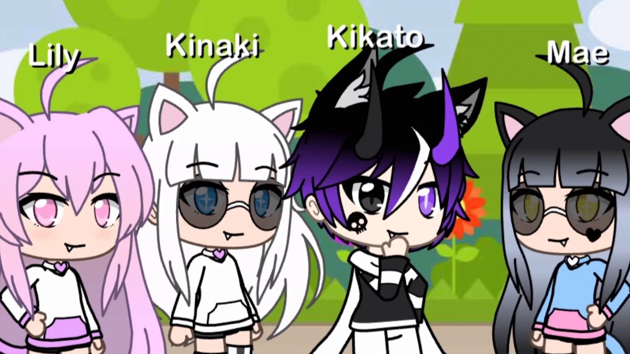 Gacha catty mask group intro - YouTube