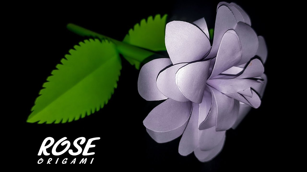 DIY / Paper Rose / How to make easy Paper Rose / Origami Rose / Paper ...