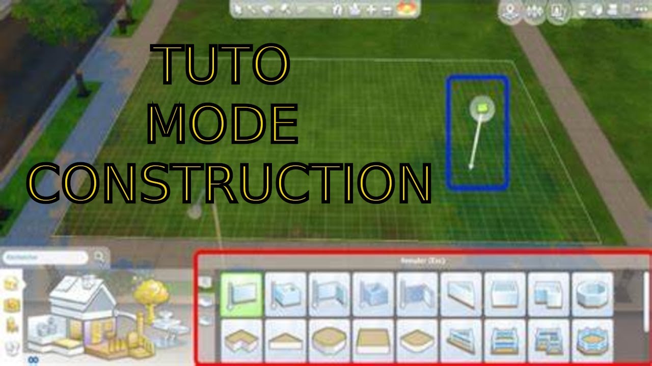 Comment construire sa maison sur les sims 4 - YouTube