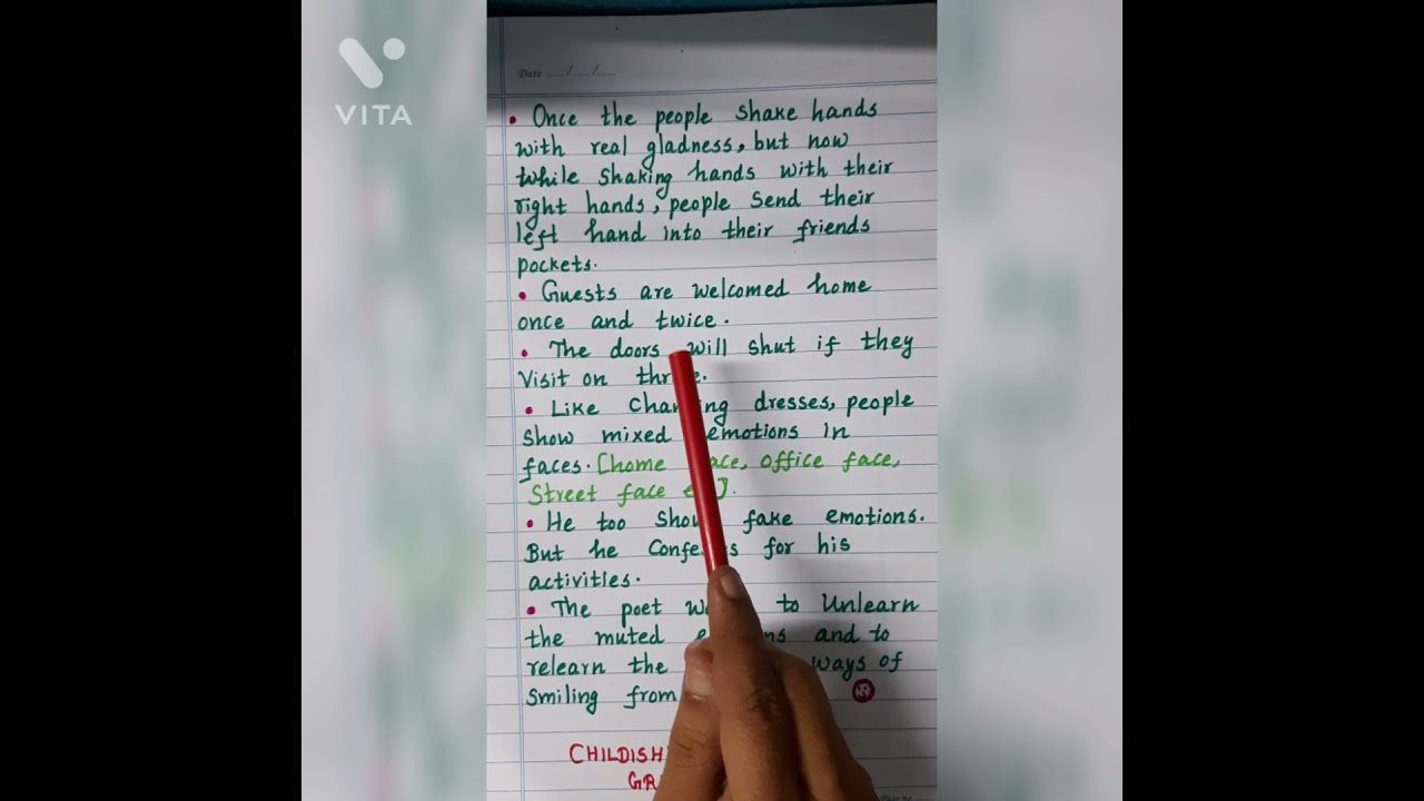 English class 11 unit-1 poem Once upon a time (paragraph) - YouTube