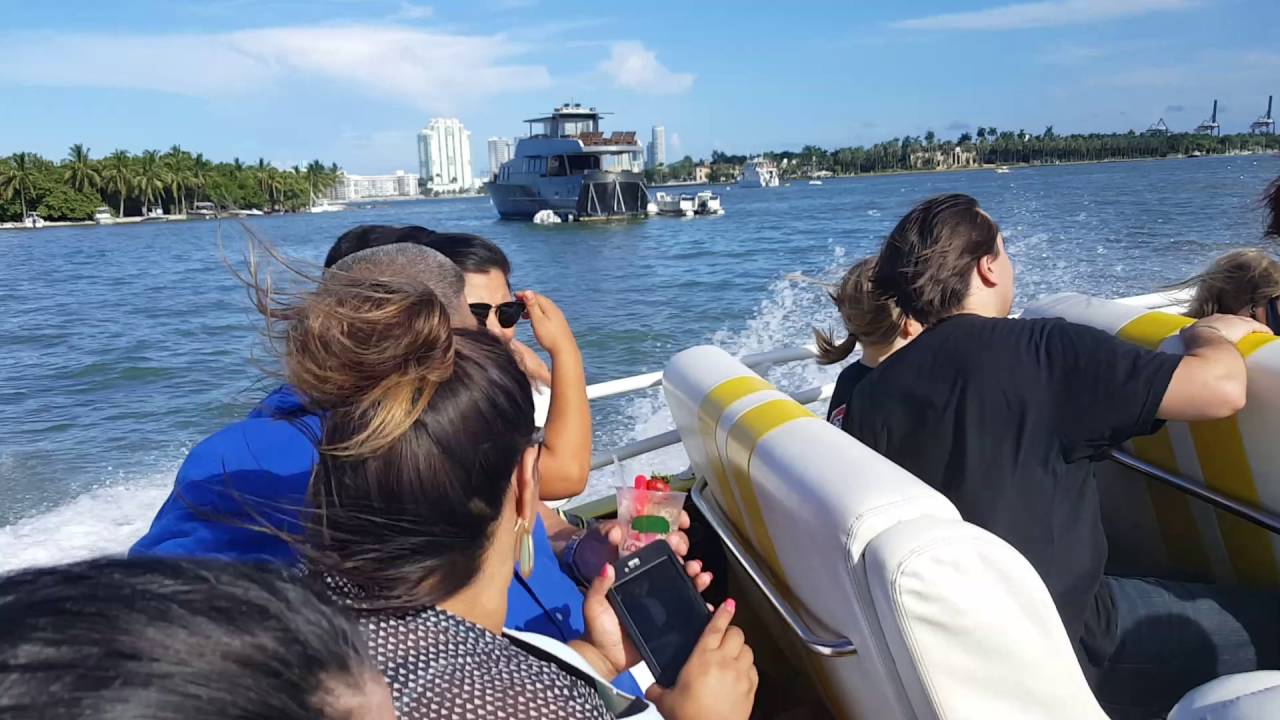 Thriller Miami Speedboat Tour - YouTube