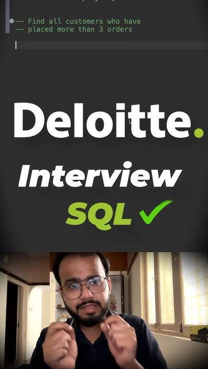 Most Asked Deloitte SQL Interview Questions answers #deloitte #sql # ...
