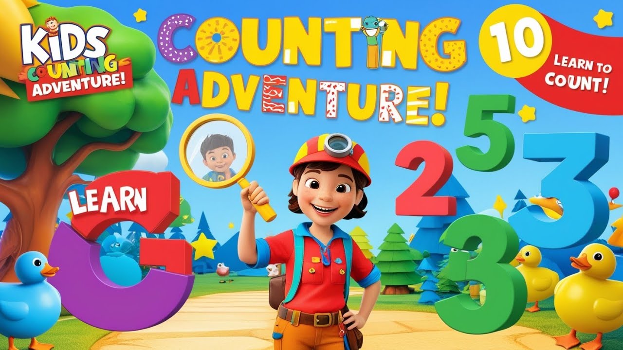 Learn to Count 1-10: Fun Counting Adventure for Kids | Educational ...