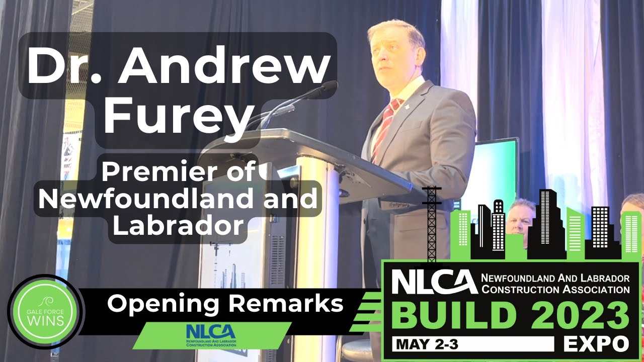 Opening greetings from Premier Furey #NLCAbuild2023 - YouTube