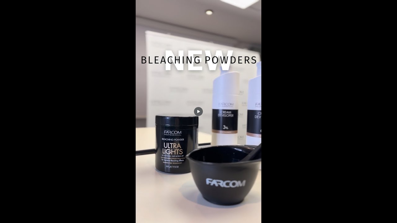 How to: Use FARCOM PROFESSIONAL Bleaching Powder Ultra Lights - YouTube