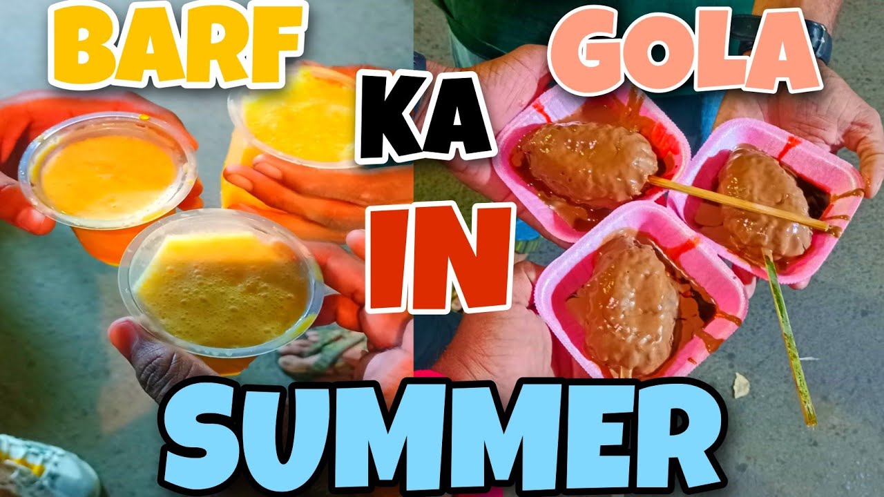 Enjoy Friends Barf ka Gola In Summer | Ice Dish Gola | #vlog2 | # ...