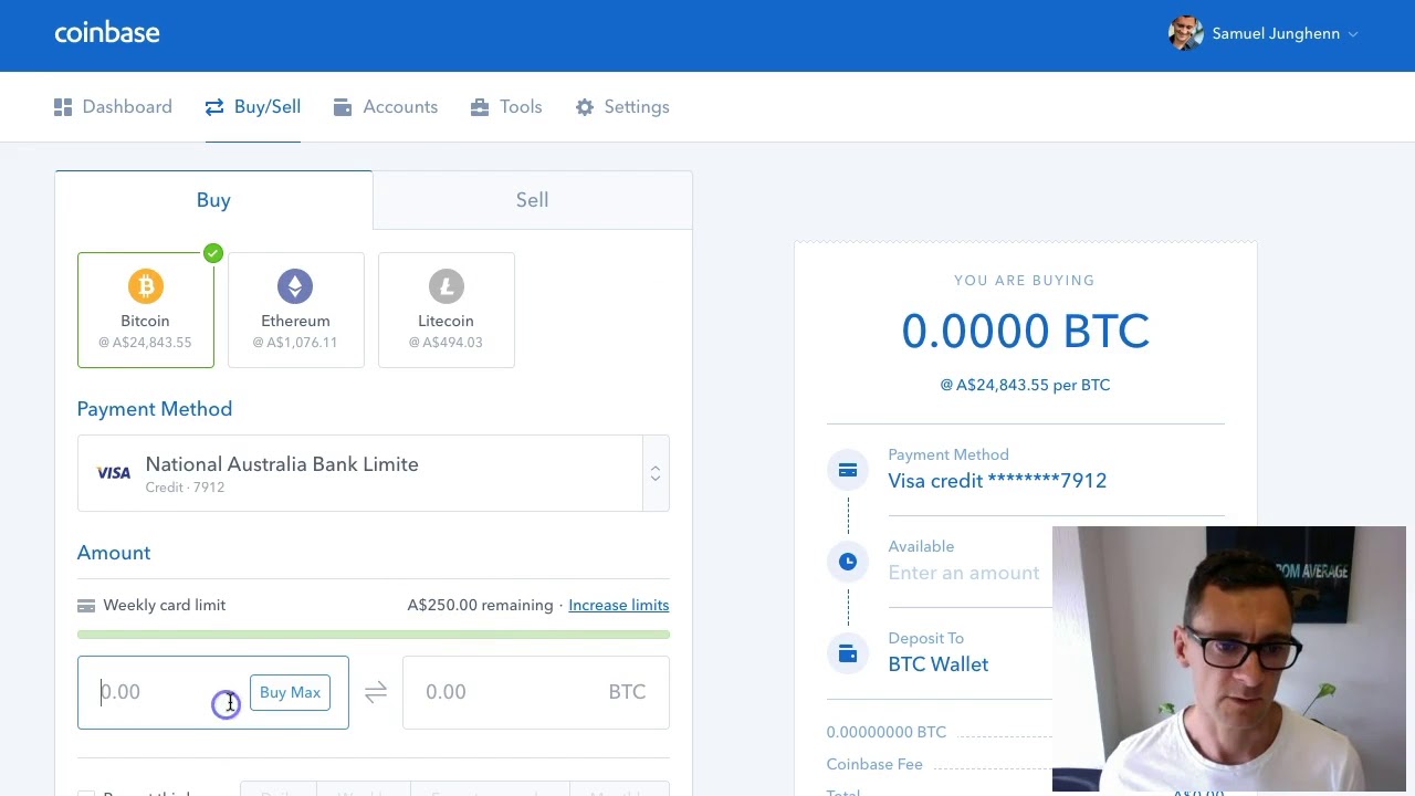 How To Buy Bitcoin With Coinbase - YouTube