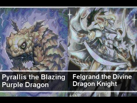 Yugioh Felgrand the Divine Dragon Knight & Pyrallis the Blazing Purple ...