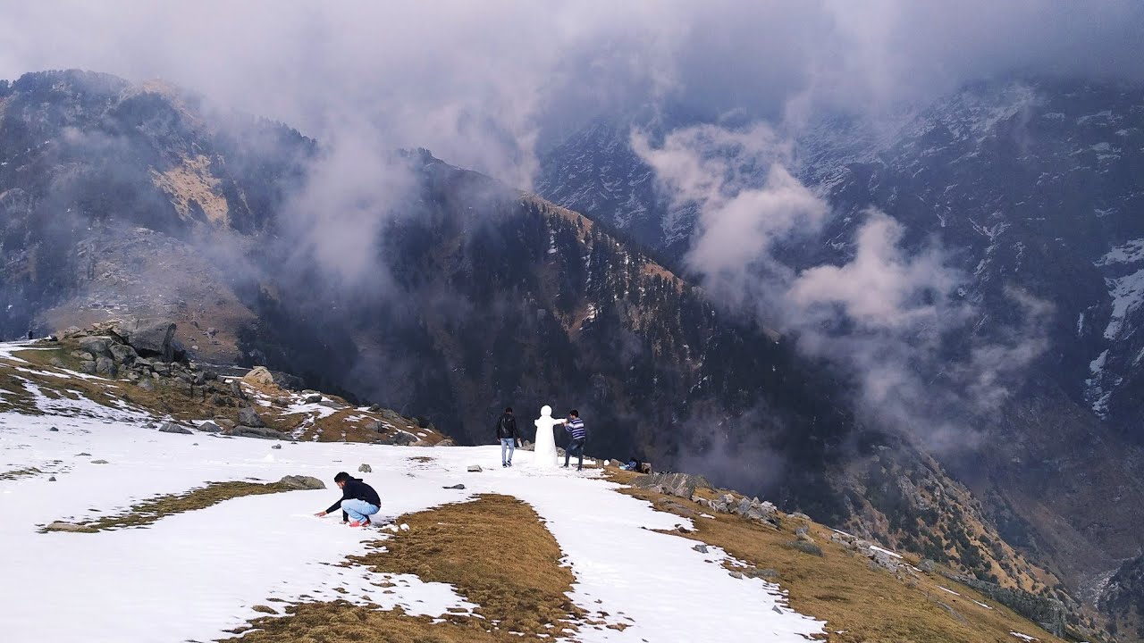 Triund trek in winter snowfall 2018//Mcleodganj//Dharamshala - YouTube
