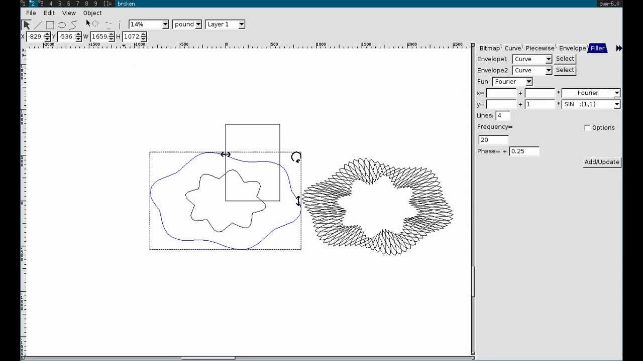 Guilloche with any editable boundary curves - YouTube