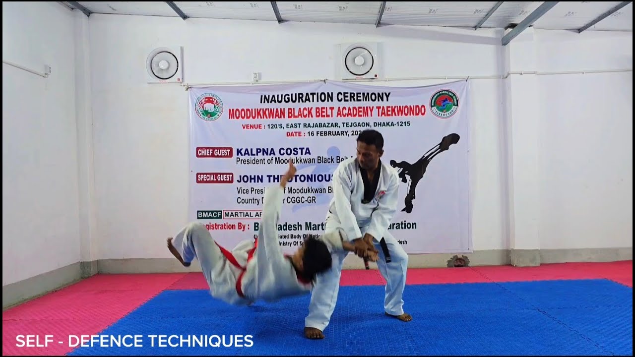 self defence techniques 1 to 4 // step by step training // কত সহজে ...