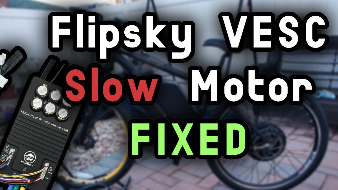 Why is my E-Bike so slow after upgrading to Flipsky VESC? - YouTube