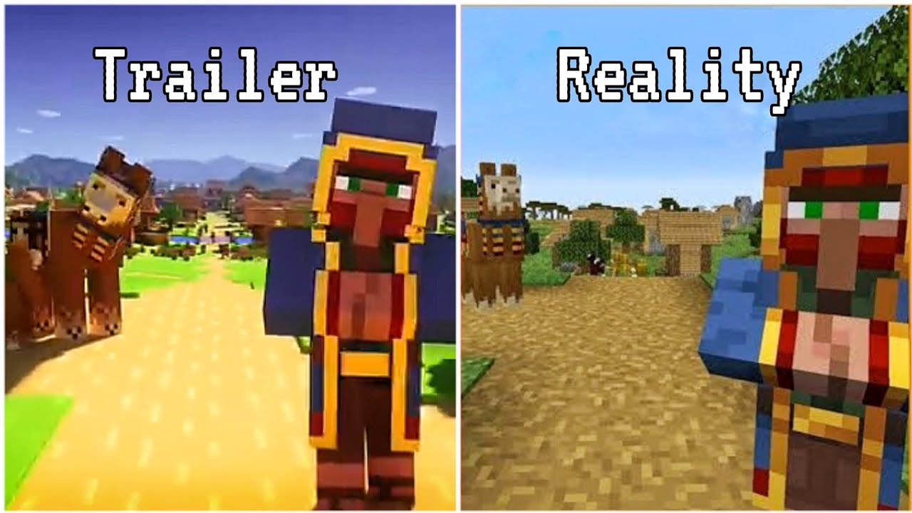 Minecraft: Trailer Vs Reality (Village & Pillage update) - YouTube