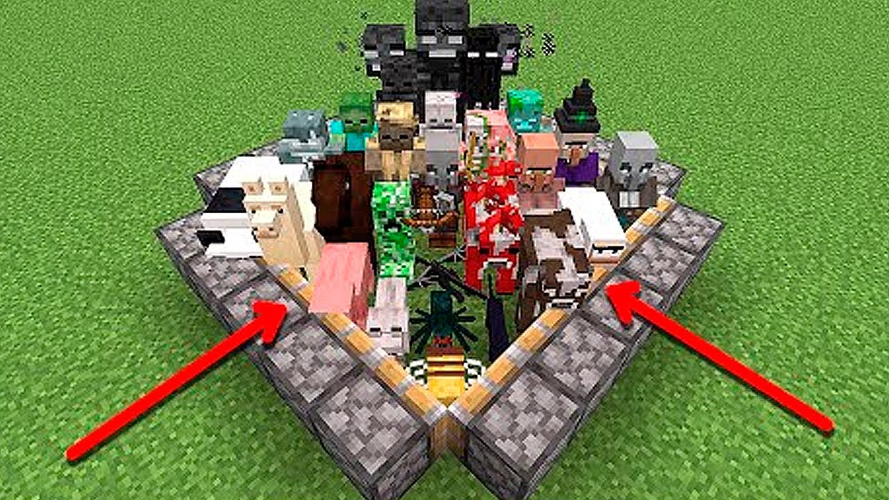 all minecraft mobs combined = ??? - YouTube