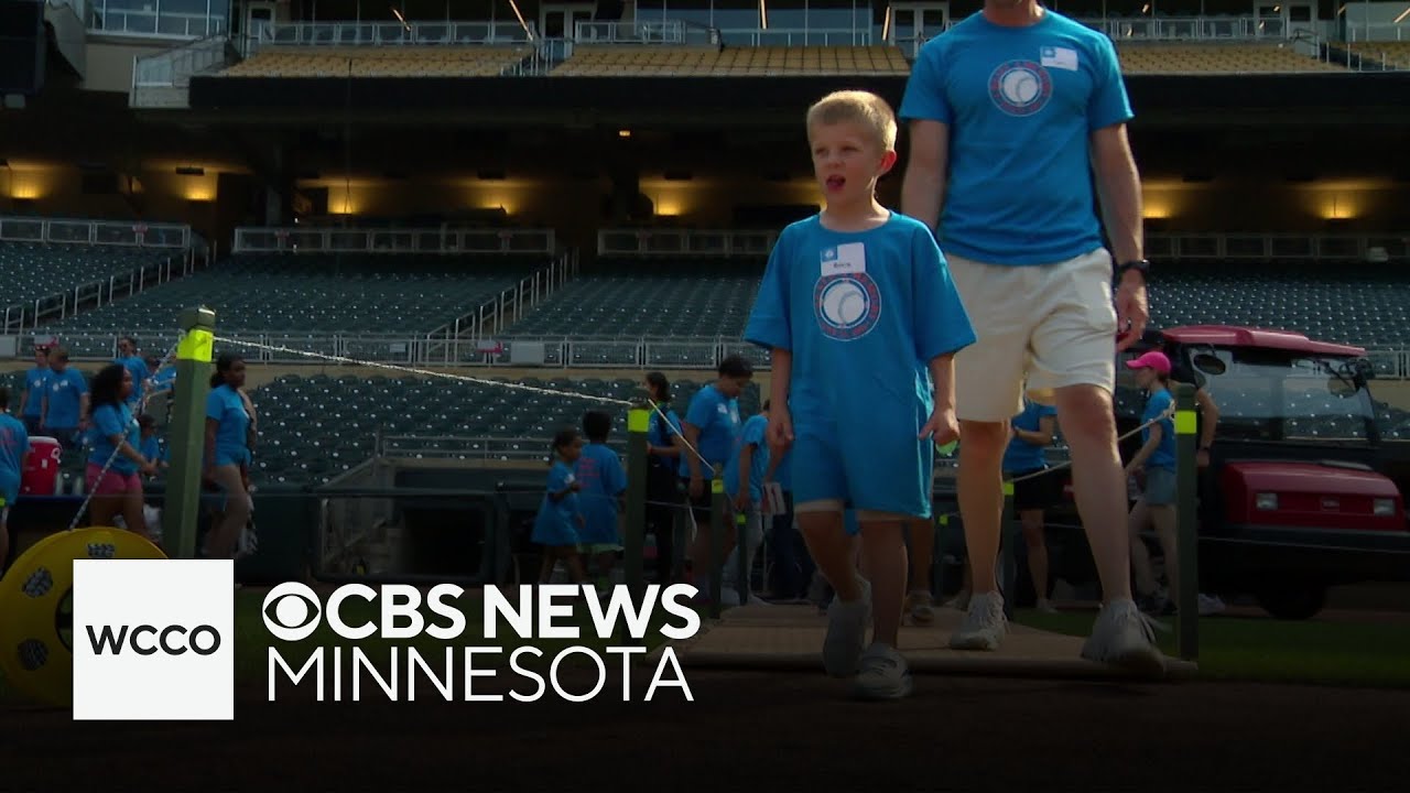 Hundreds of kids get the chance to play ball at Target Field - YouTube