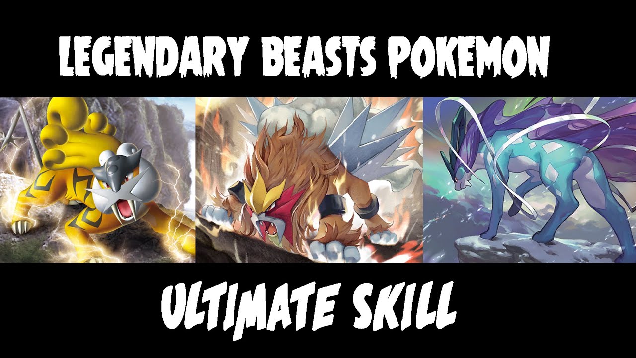 LEGENDARY BEASTS POKEMON (ENTEI * RAIKOU * SUICUNE) - POKEMON POCKET ...