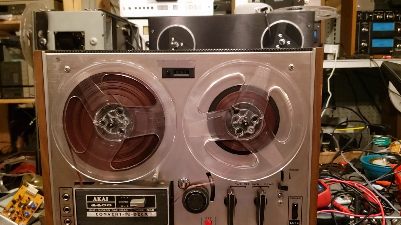 Akai 4400 reel to reel - YouTube