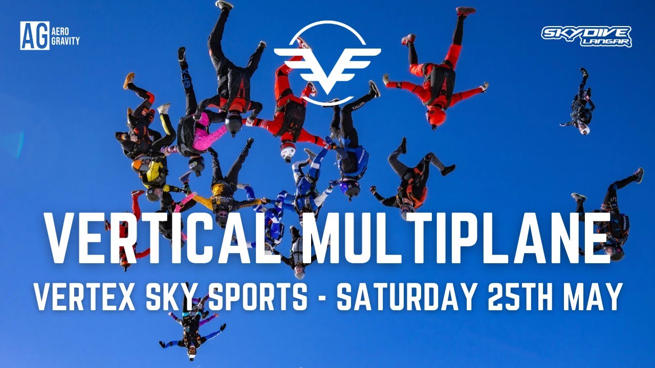 Multiplane Vertical at Skydive Langar | Vertex Sky Sports - YouTube