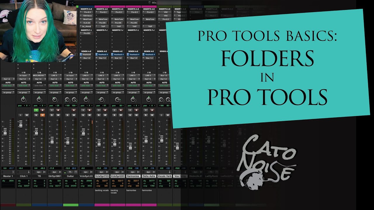 Pro Tools Basics: Folders in Pro Tools - YouTube