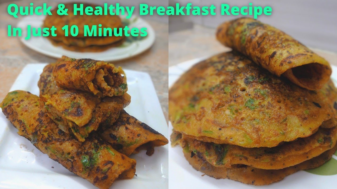 Healthy Breakfast Recipe|10 minutes Wheat flour healthy breakfast ...