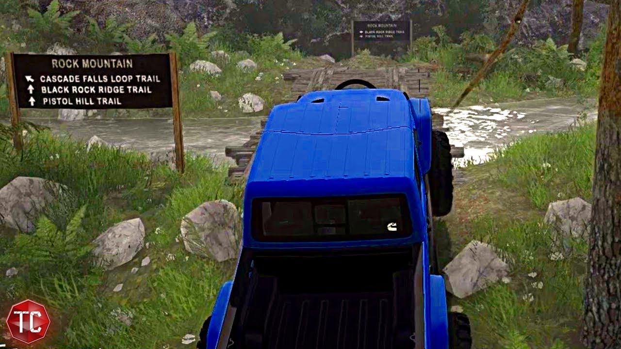SpinTires MudRunner: NEW Realistic Rock Crawling Map!! Rock Hill - YouTube