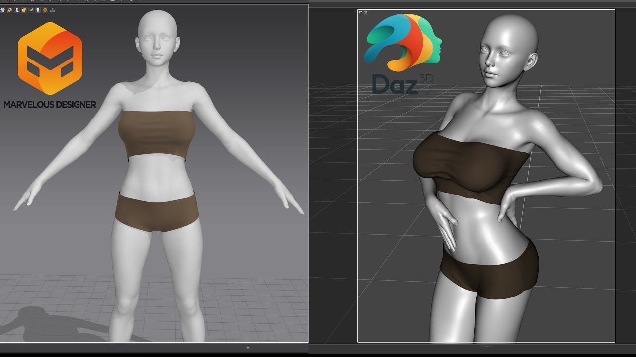 【Tutoria】How to make cloth for Daz Studio character - YouTube
