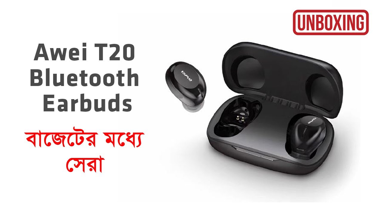 Awei t20 true wireless sports Bluetooth earbuds | awei t20 unboxing ...