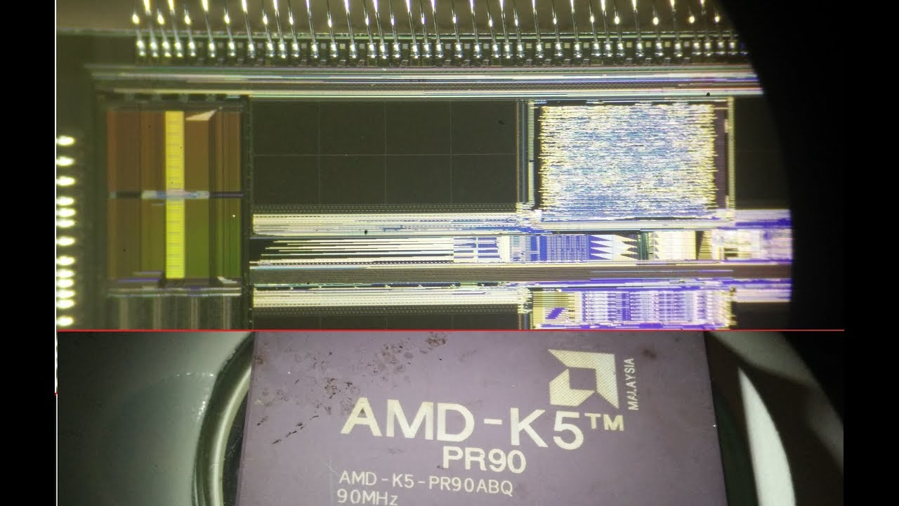 AMD K5 90Mhz dieshot - YouTube