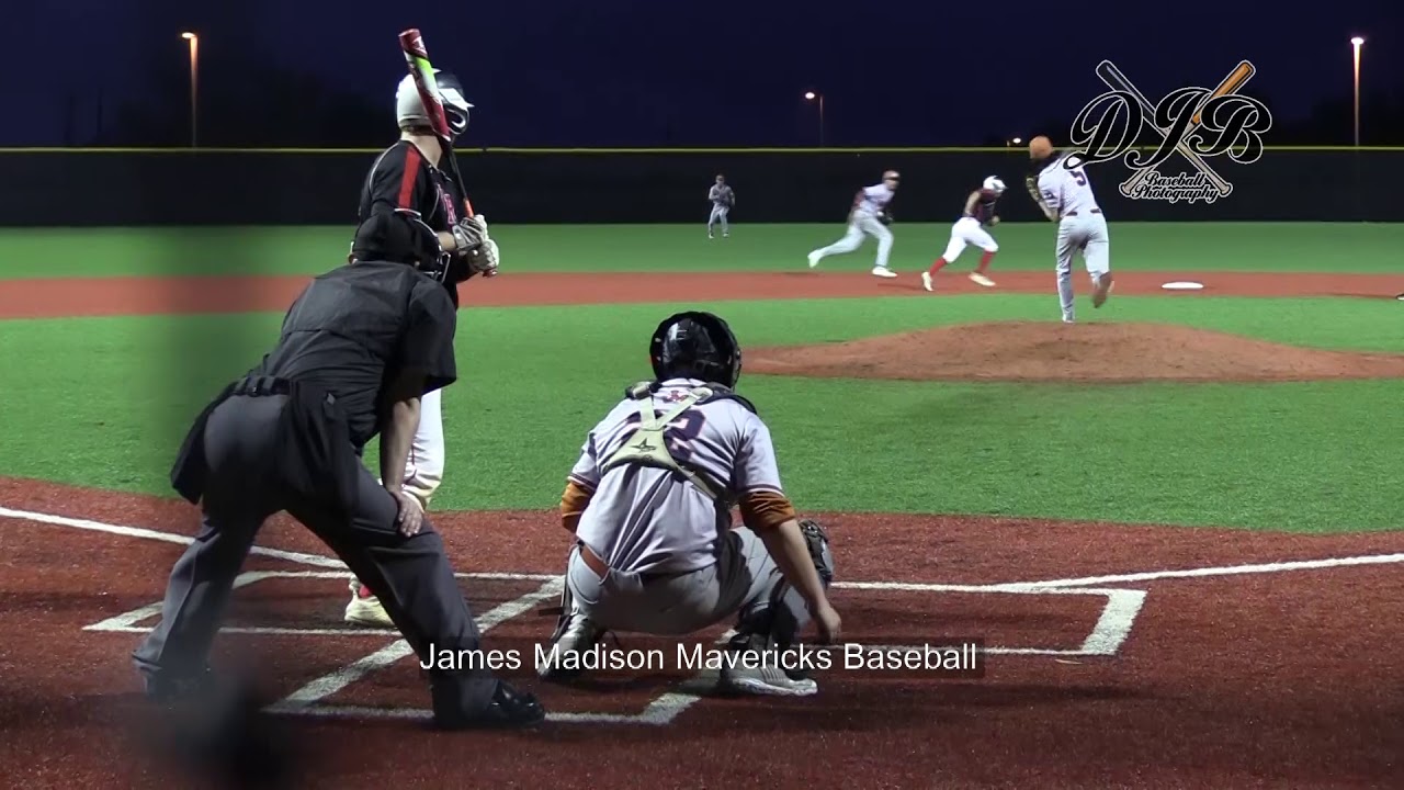 James Madison Mavericks Baseball Bi District Win - YouTube