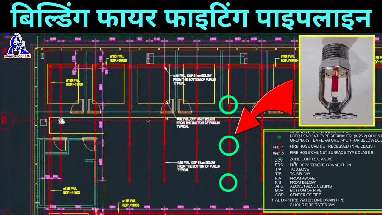 building fire fighting pipeline plan drawing | fire fighting pipeline ...
