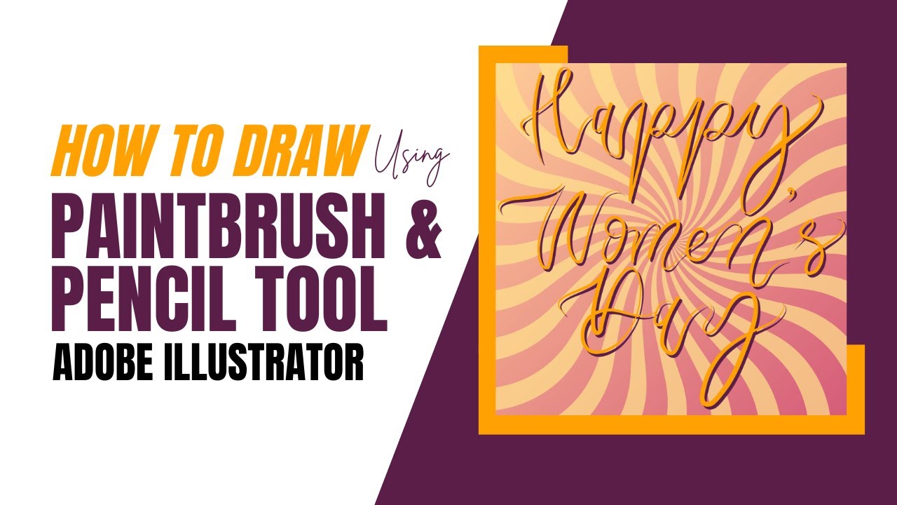 HOW to Draw Using Paintbrush and Pencil Tool | Adobe Illustrator - YouTube