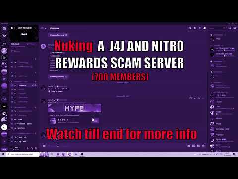 Nuking a 0.7k discord scam server - YouTube