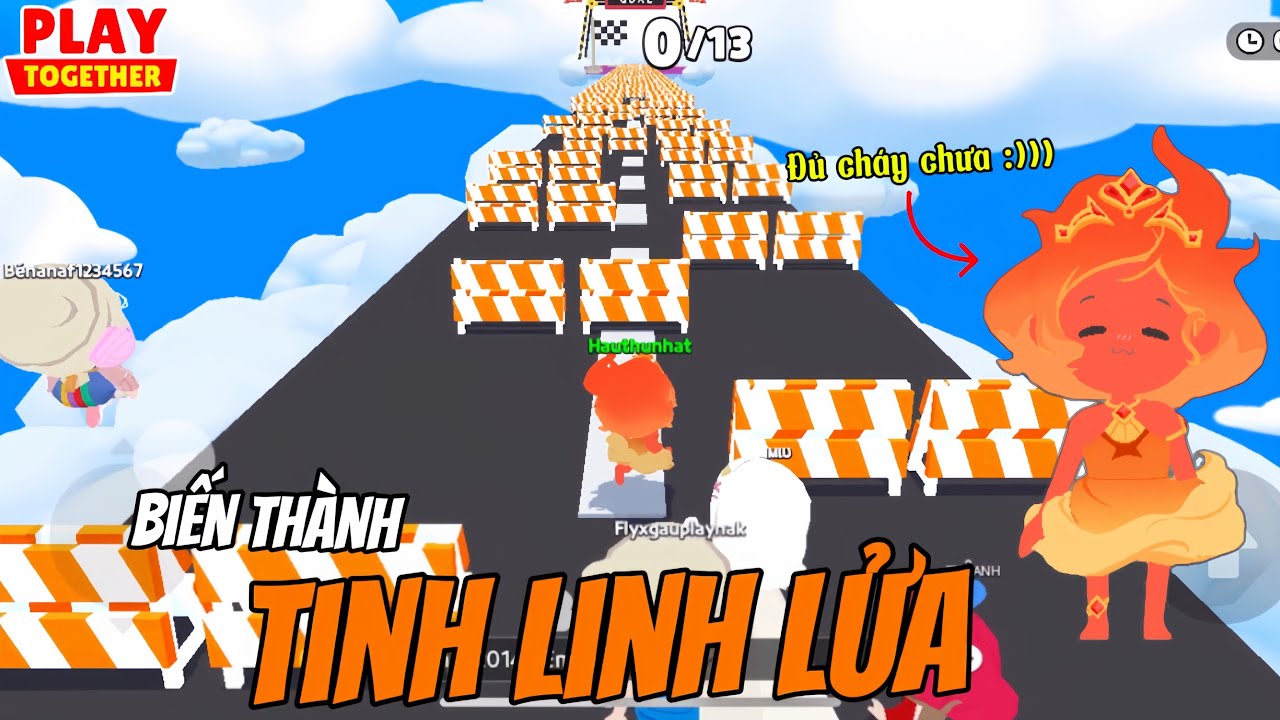 (Play Together) HẬU PLAY Biến Thành Tinh Linh Lửa Vào Chơi Tiệc Và Cái ...