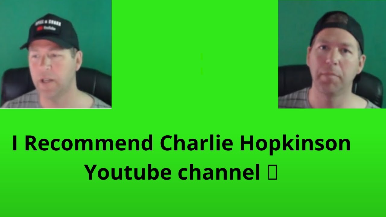 I Recommend Charlie Hopkinson Youtube channel 🎬 - YouTube