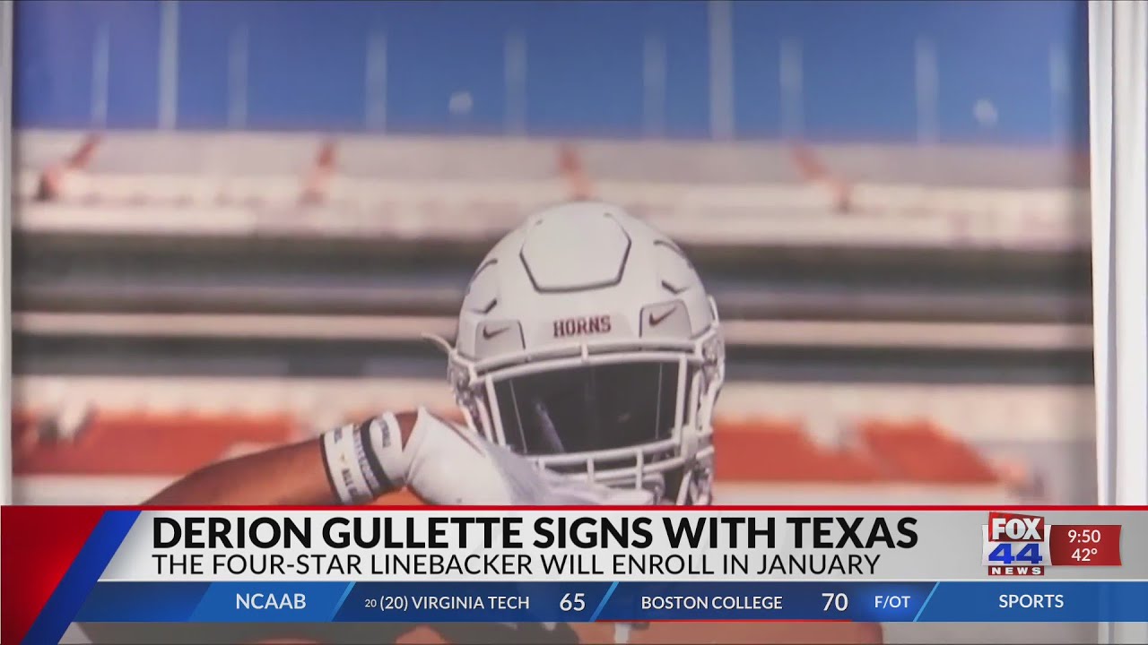 Derion Gullette signs with Texas - YouTube