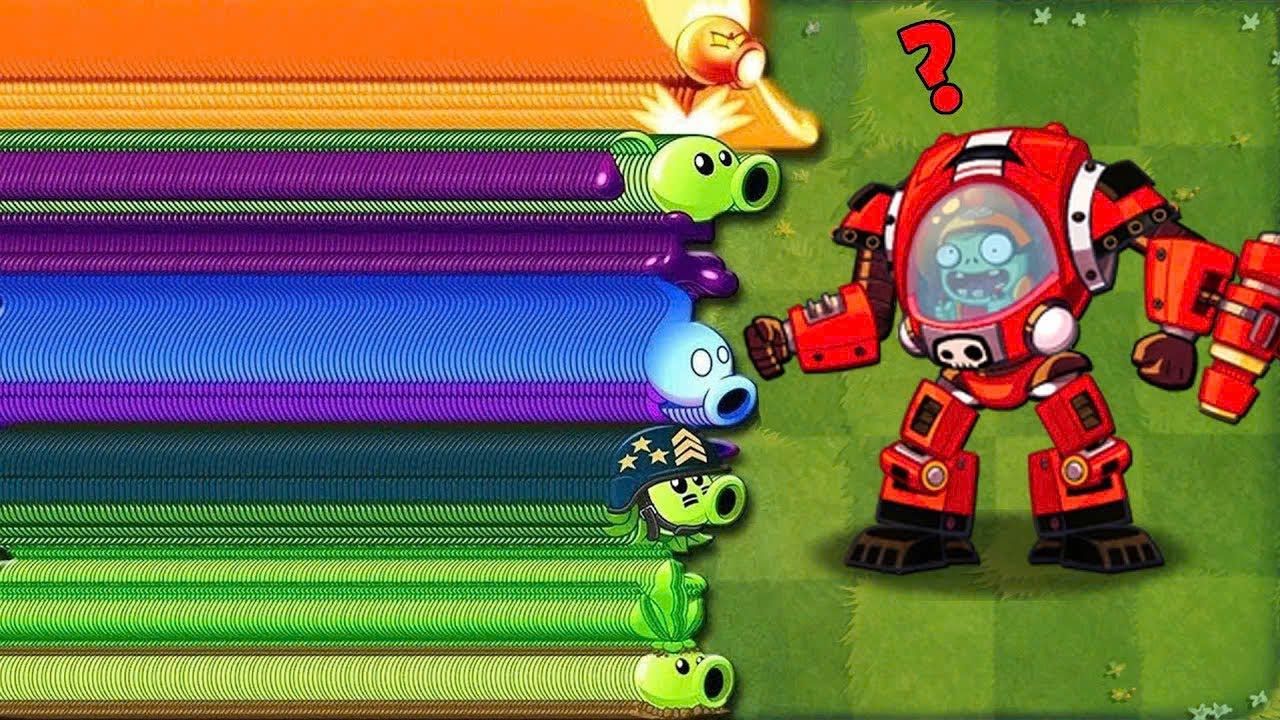 Pvz 2 Challenge - All Plants Vs Z-Mech Zombies - Who Will Win? - YouTube