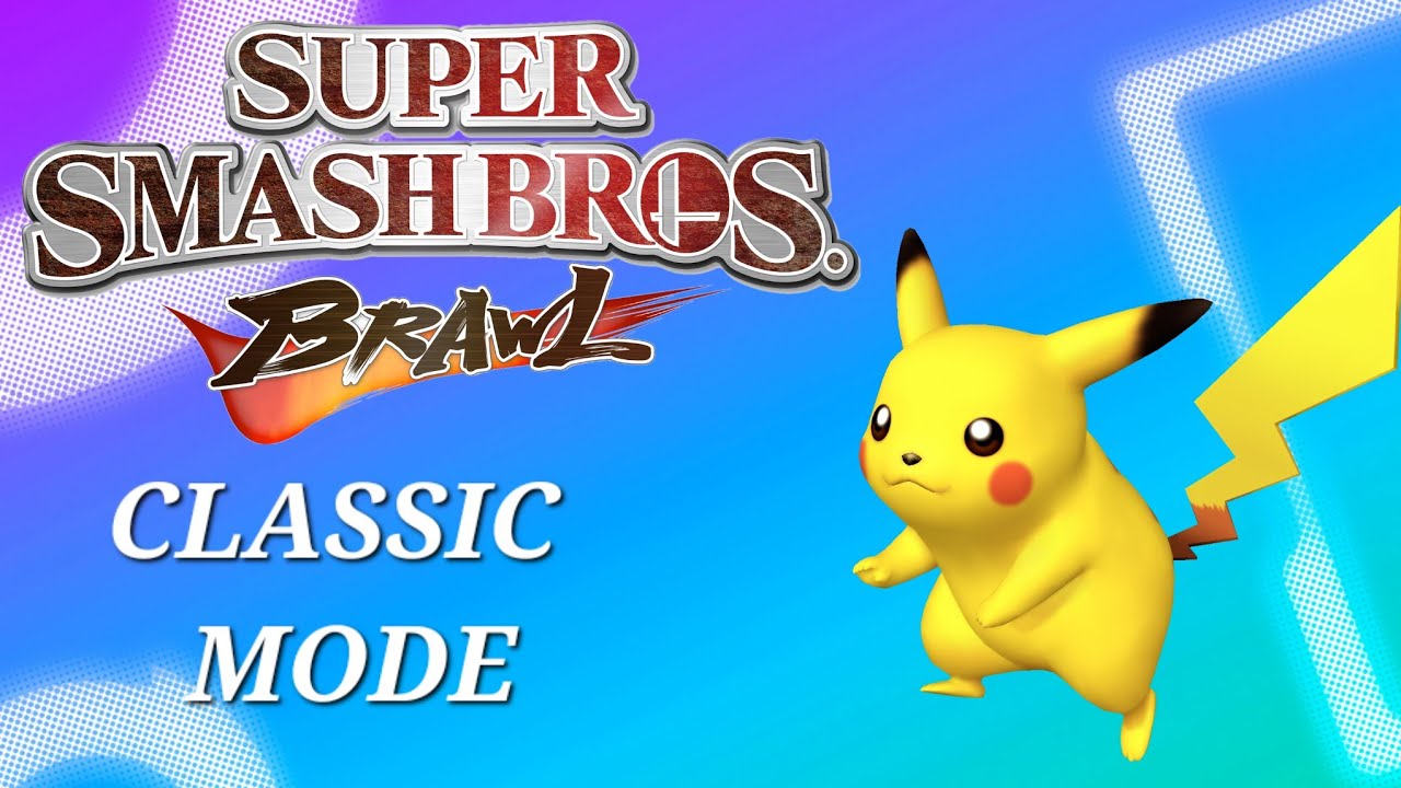 Super Smash Bros Brawl Classic Mode Pikachu - YouTube