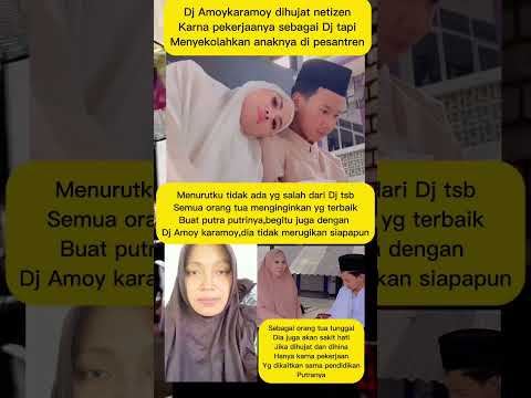 DJ Amoy Karamoy dihujat netizen gara2 menyekolahkan anaknya ke pesantren