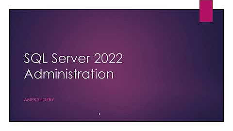 SQL Server 2022 Administration - YouTube