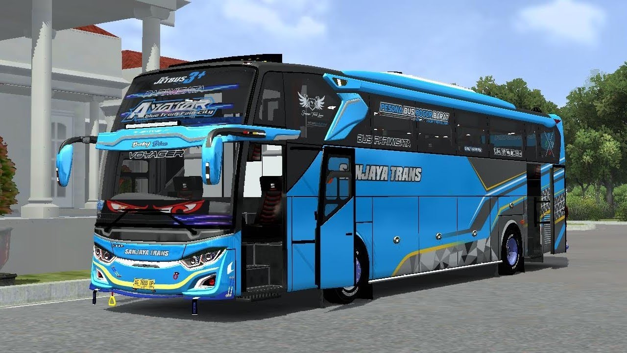 Bus pariwisata Sanjaya trans Avatar antar rombongan study tour ke kebun ...