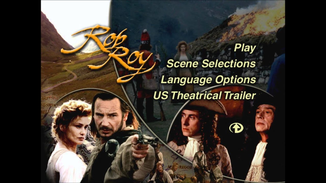 Rob Roy DVD Menu - YouTube