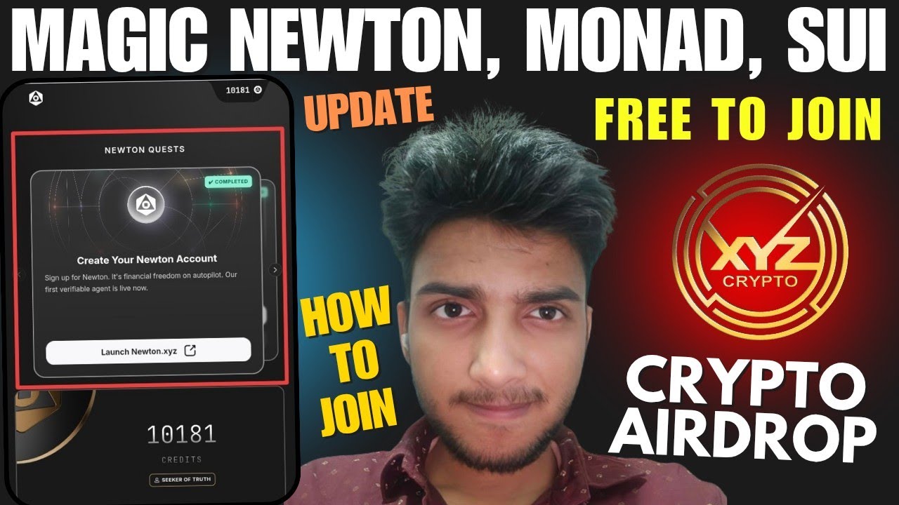 Magic Newton Airdrop Claim Update | monad testnet | sui airdrop | XYZ ...