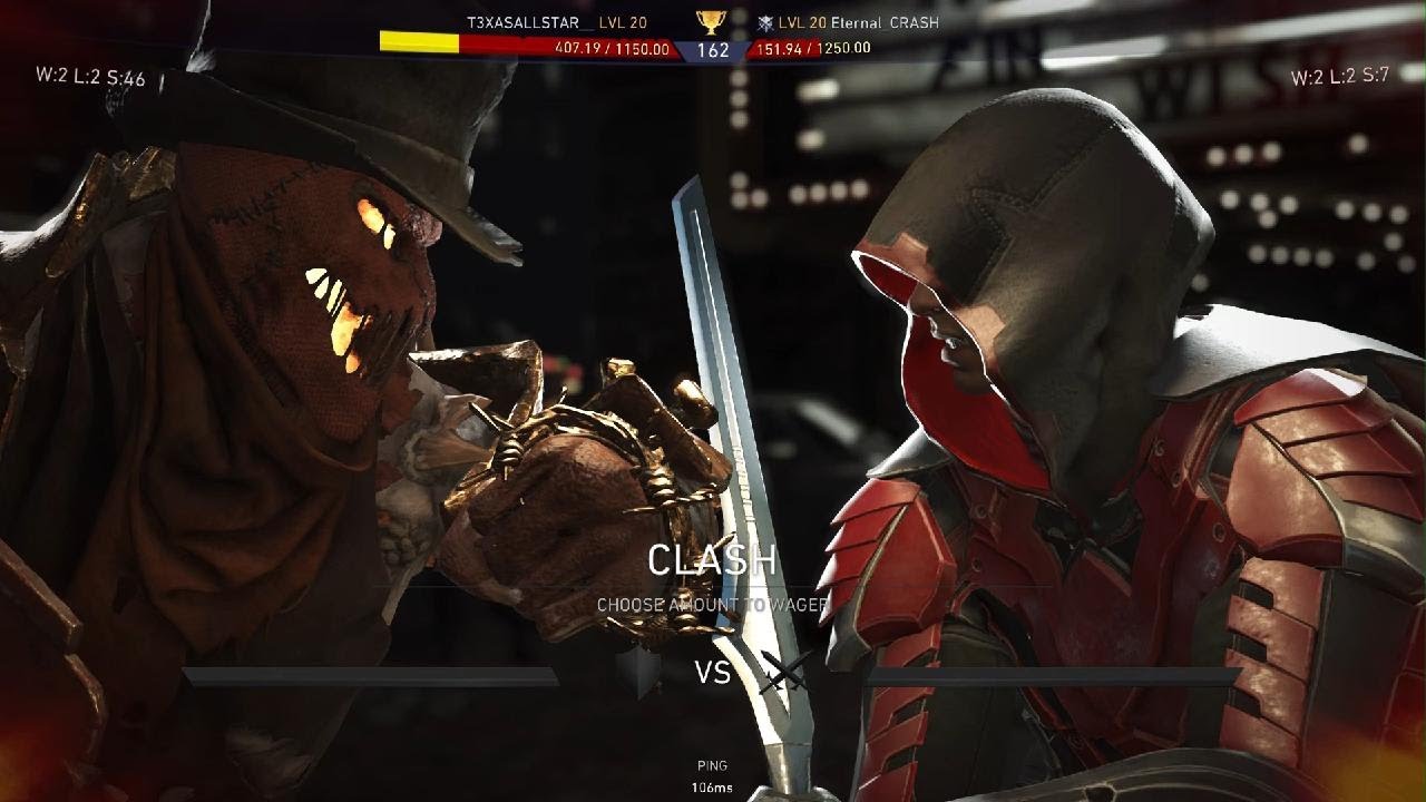 Injustice 2 Quick ranked set vs strong scarecrow player - YouTube