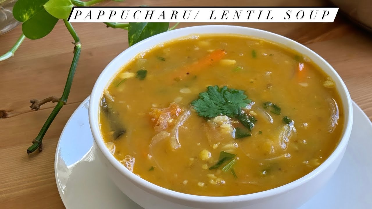 PAPPU CHARU RECIPE Telangana style | easy LENTIL SOUP home made - YouTube