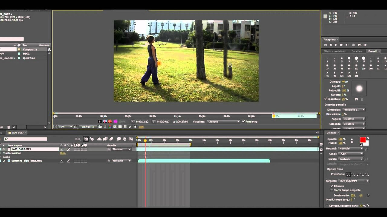 After Effects Tutorial Timbro Clone I parte - YouTube
