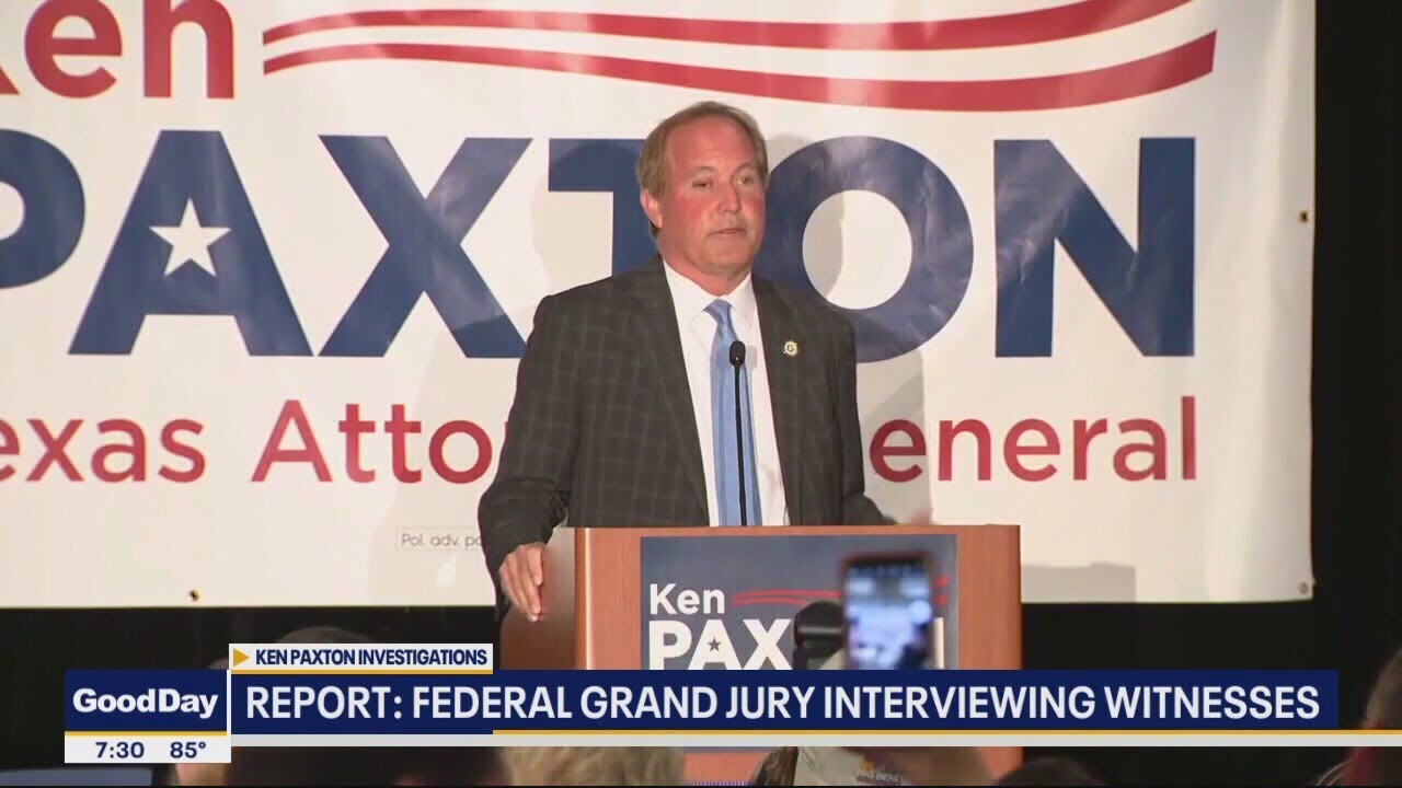 Federal grand jury hearing witnesses in Paxton case - YouTube